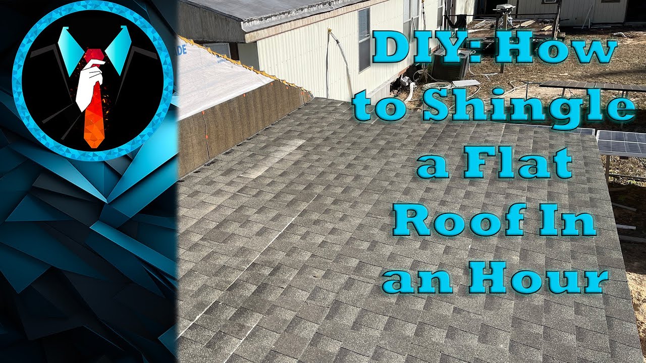 DIY: How to Shingle a Flat Roof In an Hour - YouTube