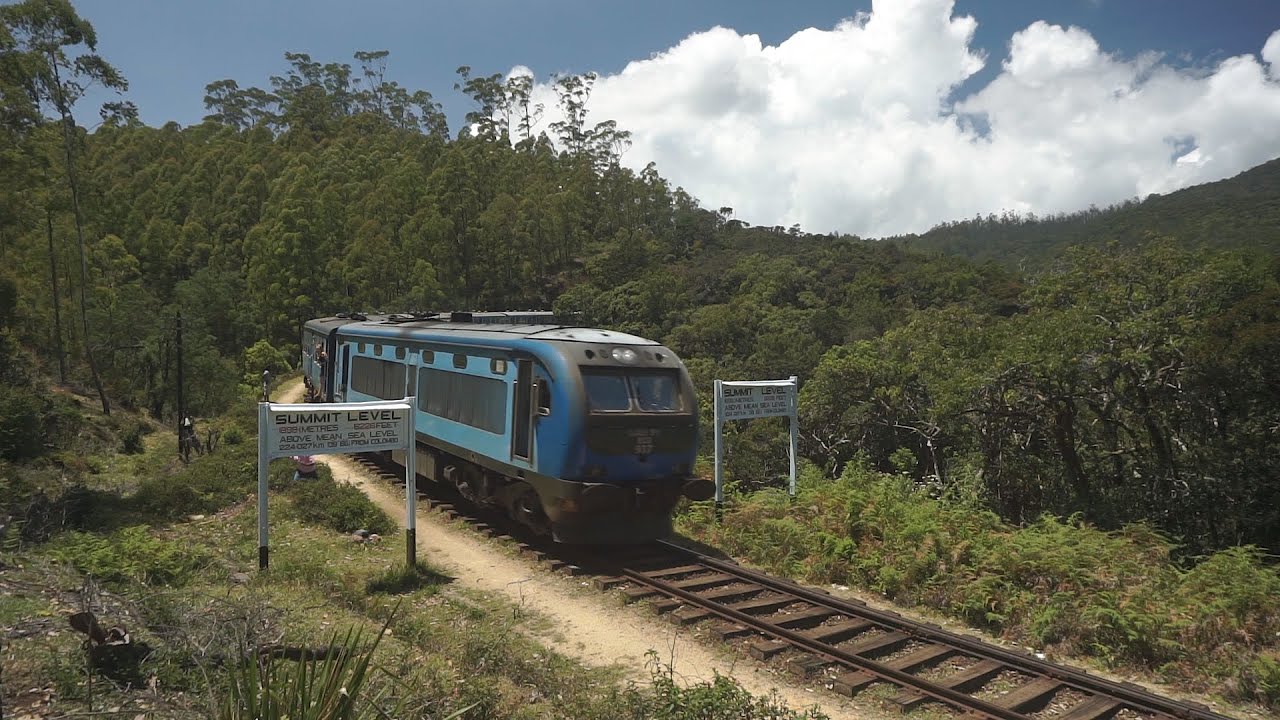 Class S12 DMU at the Highest Railway Point in Sri Lanka - YouTube