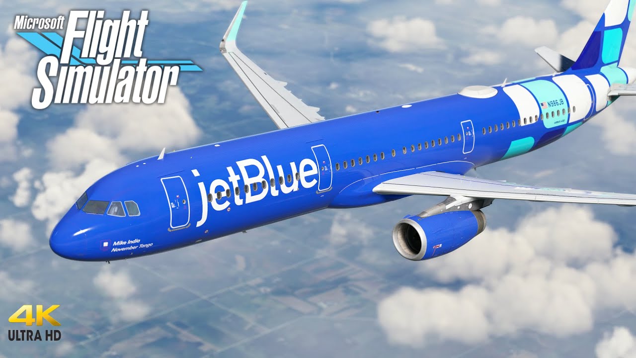 JetBlue Fenix A321 | New York - San Francisco in MSFS | 4K cinematic ...