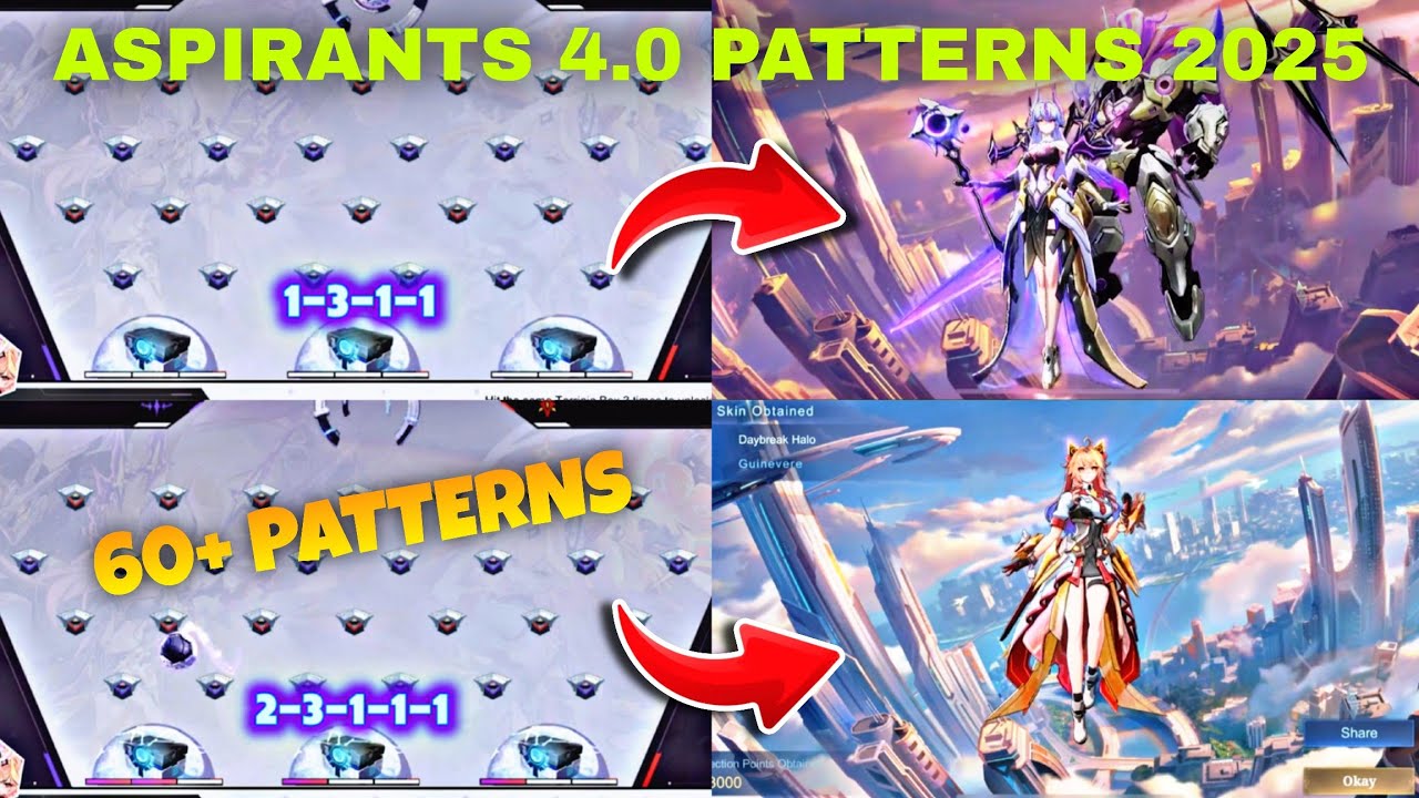 PATTERNS ASPIRANTS SKIN EVENT 2025 MLBB | ASPIRANTS EVENT POLA DRAW ...