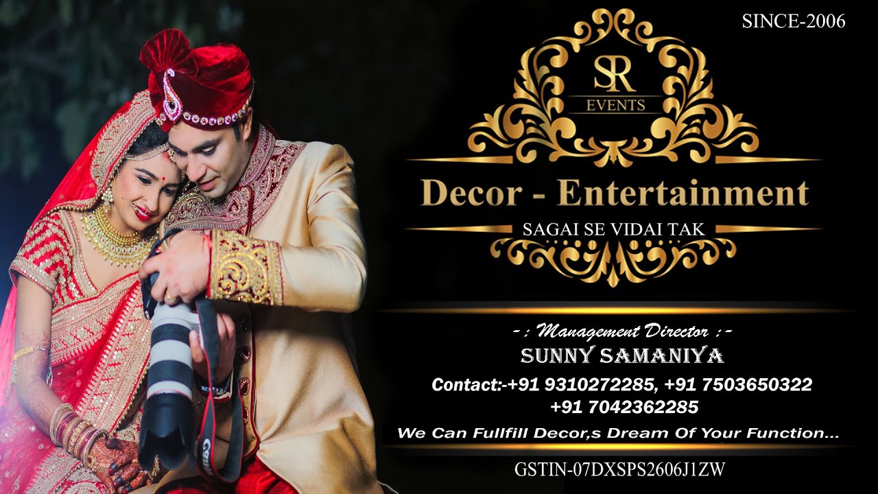 S.R Events Decor- Entertainment Jai Mala concept full decor full ...