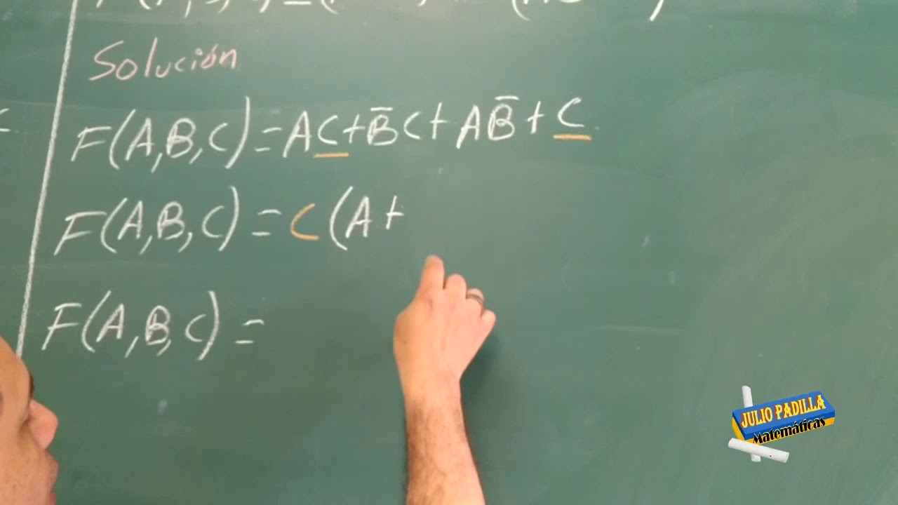 SIMPLIFICACIÓN DE UNA FUNCIÓN BOOLEANA (EJEMPLO 3) - YouTube