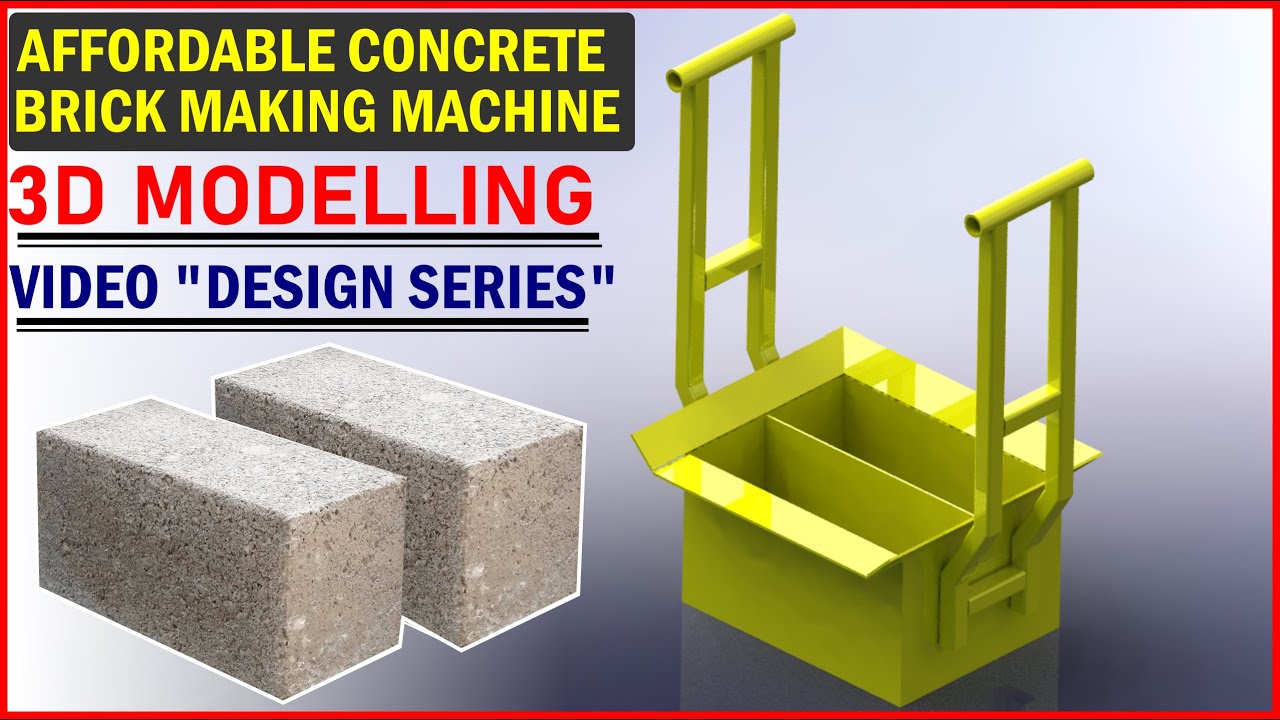 Simple Concrete Block Machine (PART 1): A Solid Works Tutorial - YouTube