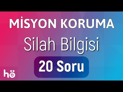 Silah Bilgisi - TEKNİK ve MEVZUAT - 20 Soru - Misyon Koruma #misyon #polis