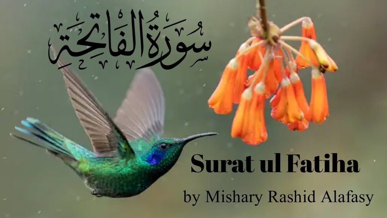 Surat ul Fatiha #by Mishary Rashid Alafasy #quran recitation @al-quran ...
