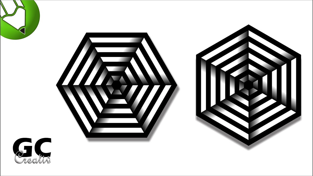 How To Create A 3d Hexagonal Logo In Coreldraw Hexagonal Design In Coreldraw Coreldraw