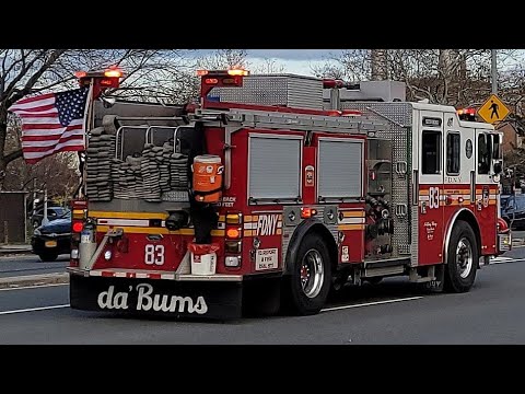 FDNY Engine 83 Responding On Bartow Ave In Coop City, The Bronx, New ...