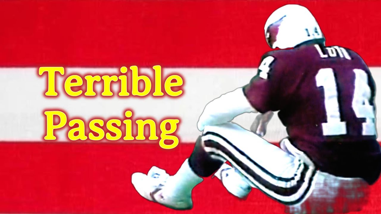 One of the Worst NFL Passing Games Of All-Time (1980) - YouTube