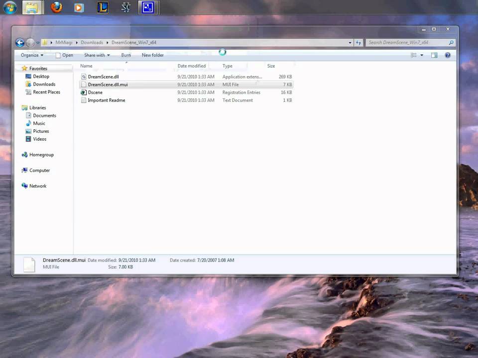 DreamScene for Windows 7 tutorial - YouTube