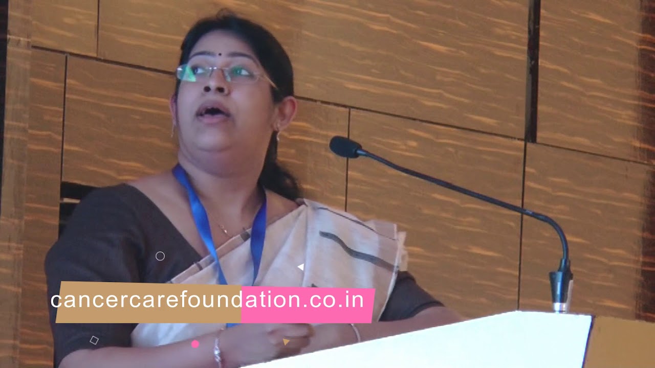 Dr. Bindu John Pulparampil in Nashik (India) at the world's largest Cancer Care Conference ...