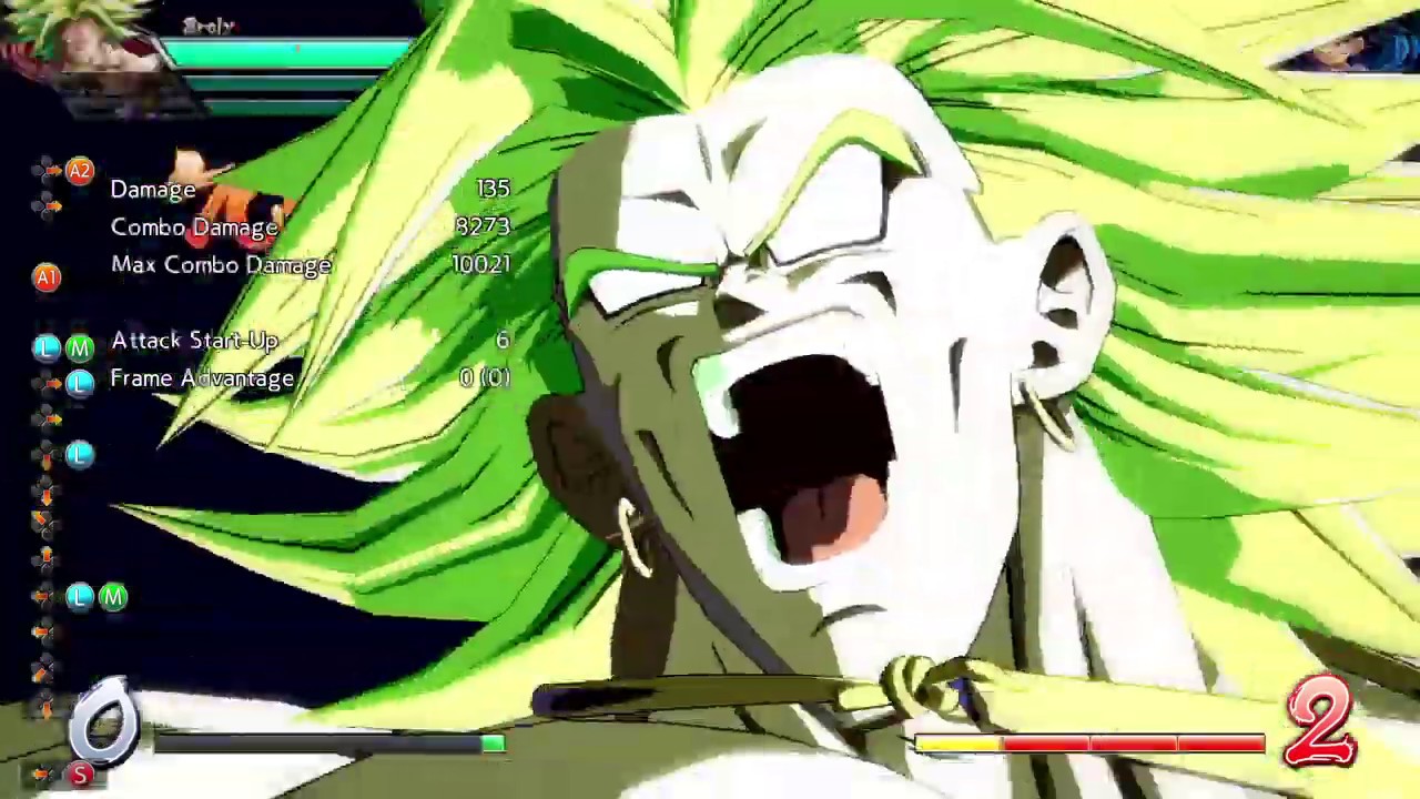 Broly (DBS) Sparkless 2M Hit Confirm Touch of Death Combo [Broly(DBS ...