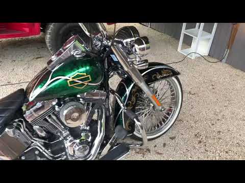 My Chicanos Harley Davidson Softail Deluxe cholo - YouTube