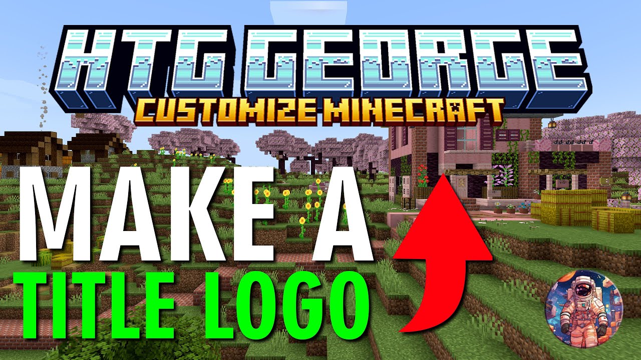 How to Create Your OWN CUSTOM TITLE LOGO! Easy BLOCK BENCH Tutorial ...