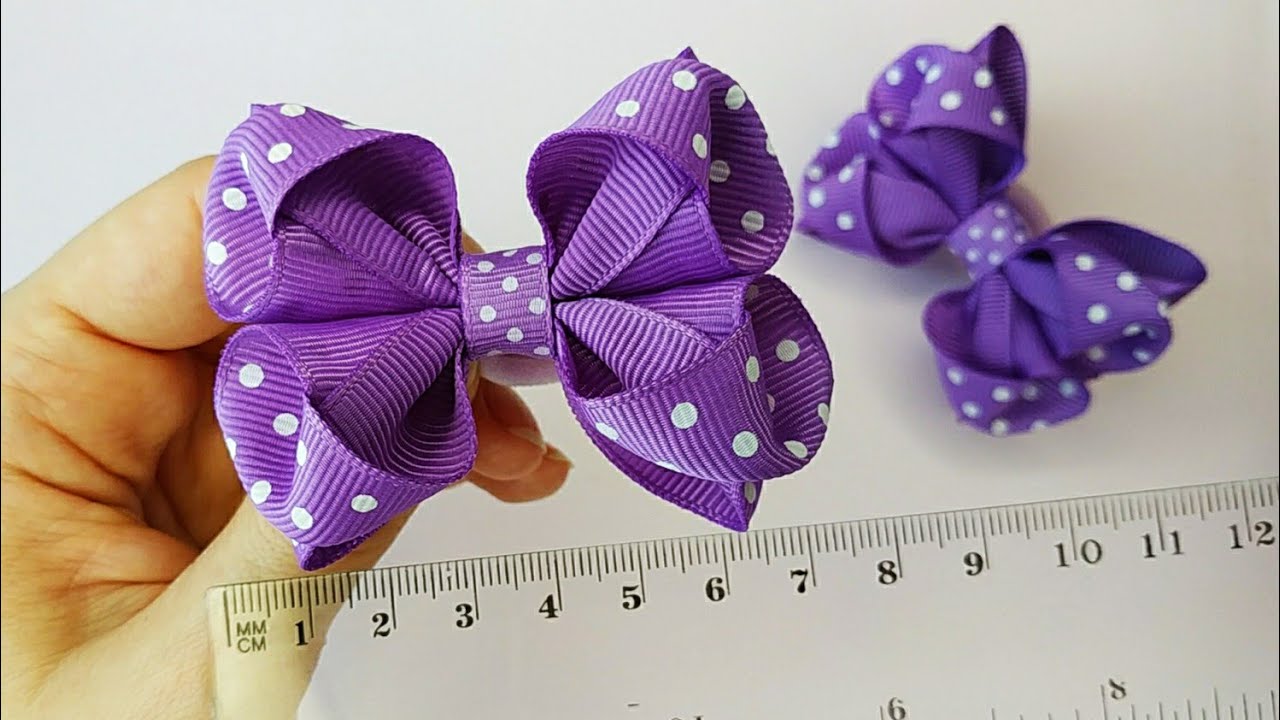 Small Hair Bows for Girls - Hair Accessories DIY - Hair Bows Step by ...