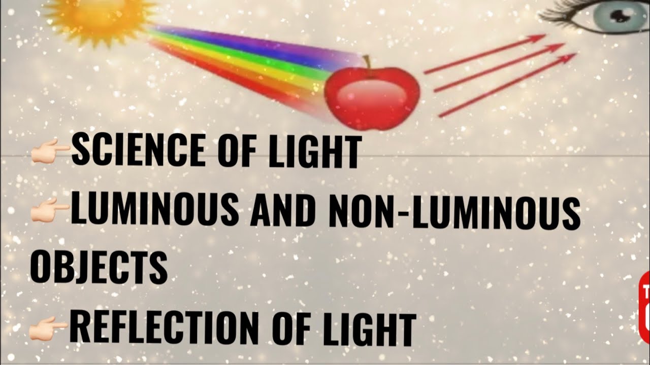 Science behind light | Reflection of light | Luminous and non luminous ...