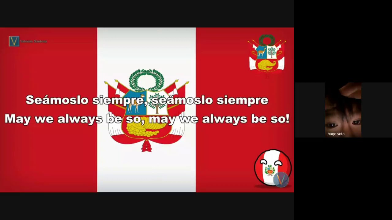Video Clase. Grado 5. Tema 4. National Anthem of Peru. Viernes 03 Julio ...