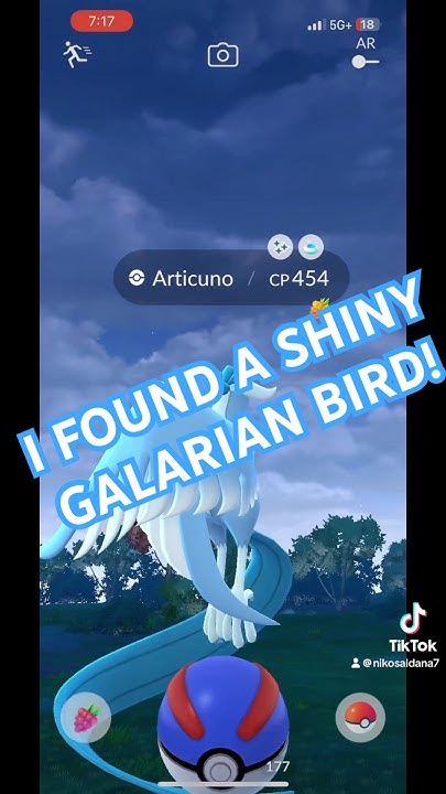 RARE Shiny Galarian Articuno CAUGHT!! Let’s go!! #pokemon #pokemongo #pokemoncards #pokemontcg ...