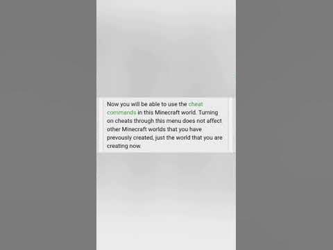 How to Turn on Cheats to run Commands in Minecraft | Minecraft Basic Tutorial Video | Learning ...