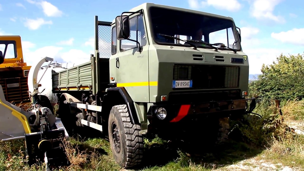 ed ecco un FIAT ACM 90 ancora utile nel trasporto legname - YouTube