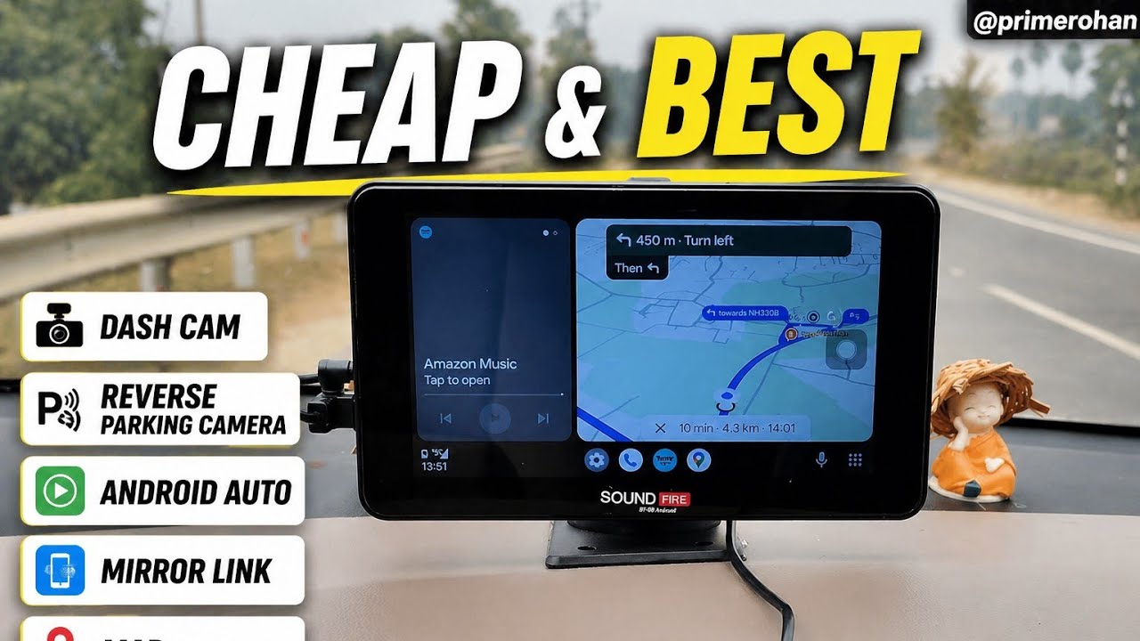 Smart Car Display 🔥 Dual Dash Cam | Android Auto, CarPlay & Miracast ...