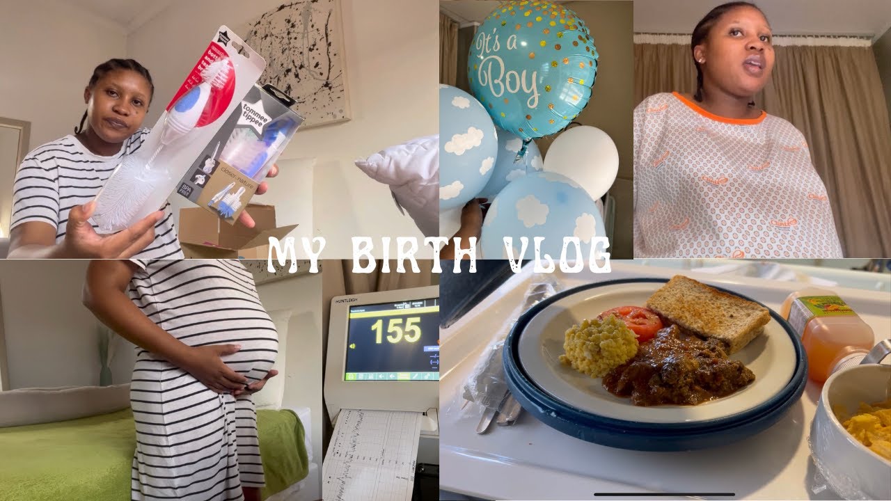 BIRTH VLOG: Finally admitted, Giving birth and Takealot unboxing - YouTube