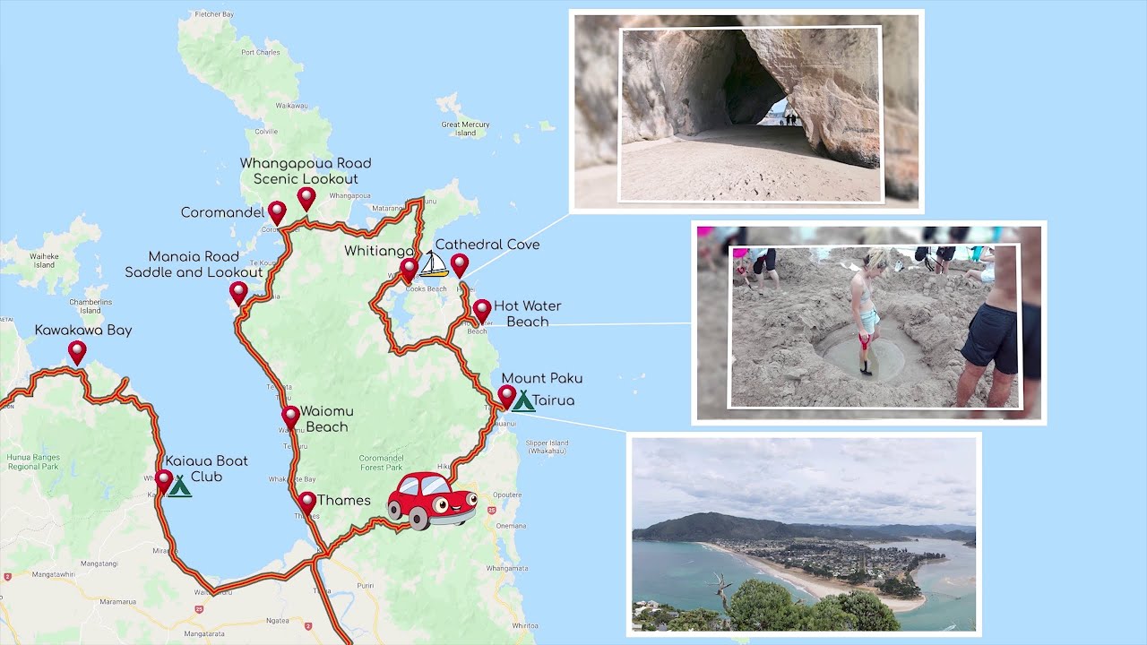 New Zealand Road Trip Part 1 - Coromandel Peninsula - YouTube