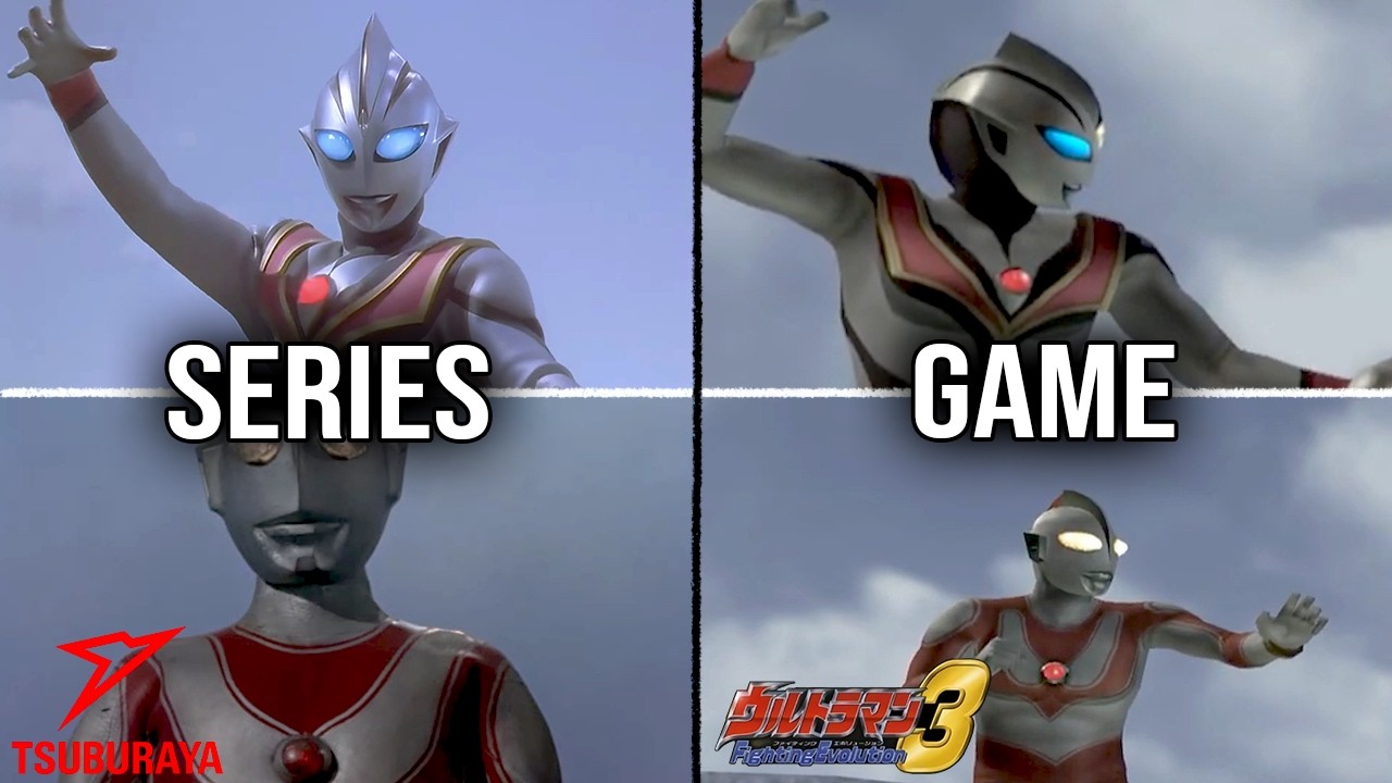 All Ultraman Color Timer Comparison Between Series and Game UFE 3 PS2 ...