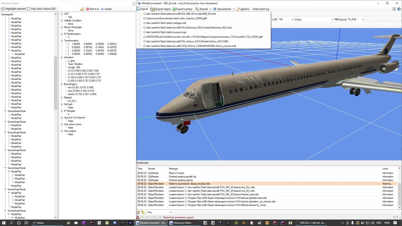 ModelConverterX | Select node in preview - YouTube