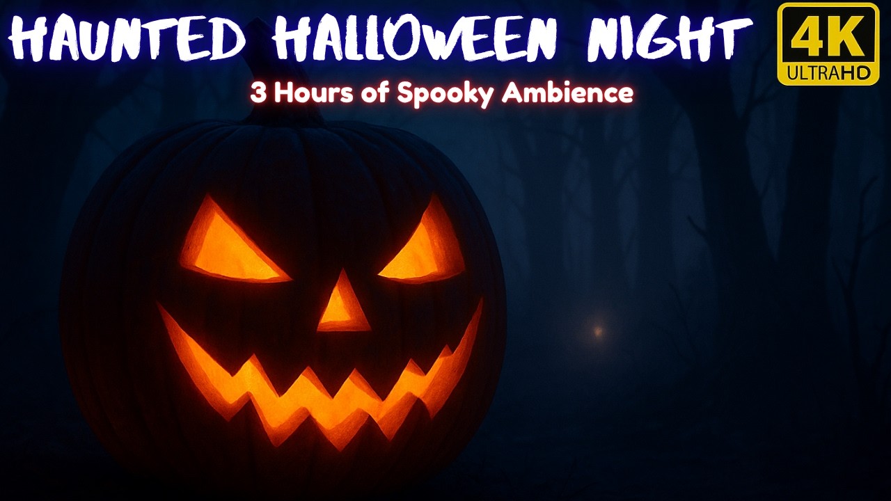 Spooky Halloween Ambience 4K (3 Hours) – No Ads, Relaxing Haunted ...