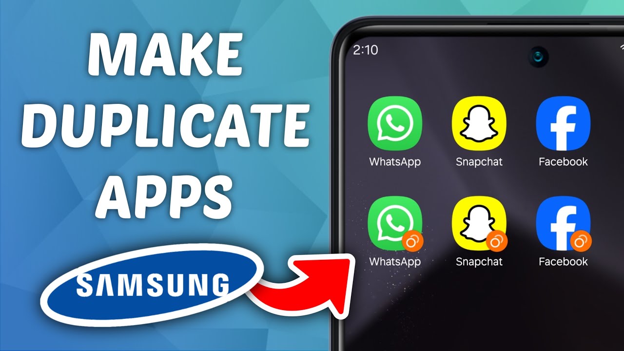 How to Make Duplicate Apps on Samsung - YouTube