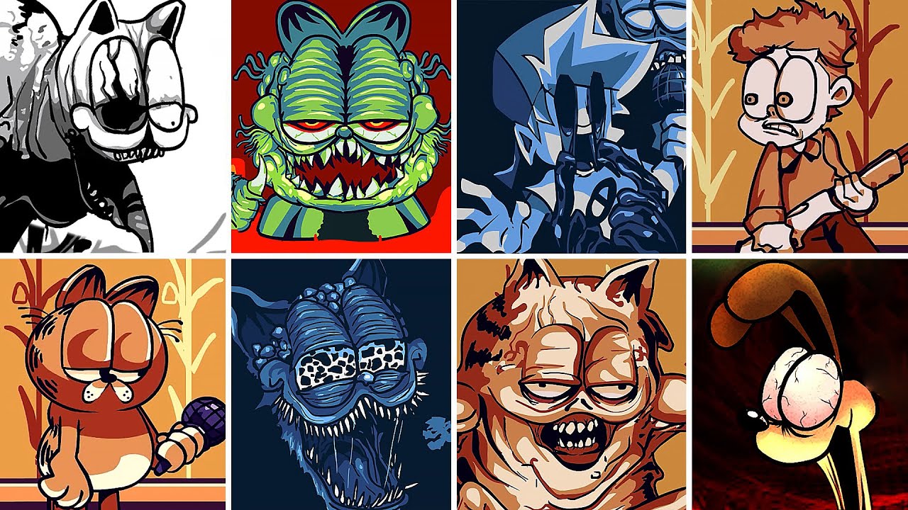 Friday Night Funkin' VS Horror Gorefield (FULL WEEK) FNF Mod - YouTube