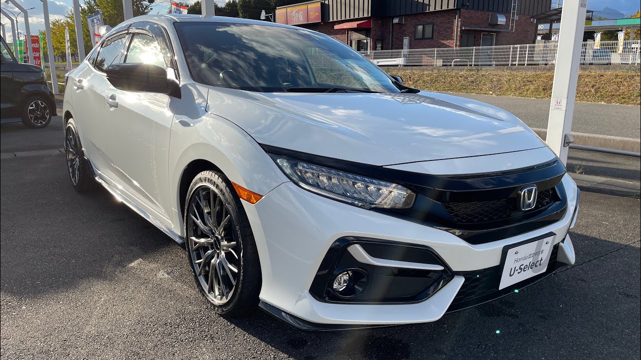 （成約済み）シビックハッチバック DBA-FK7 前期型（後期仕様）フジツボマフラー 無限サイドミラー&ドアバイザー 三重県 鈴鹿 ホンダ U ...