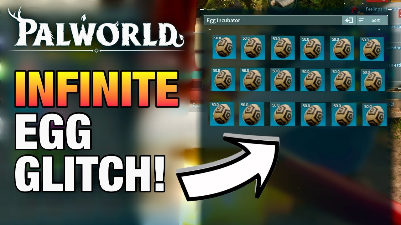 PALWORLD EGG DUPLICATION GLITCH! How to get infinite eggs | UPDATE: Still Works #Palworld - YouTube