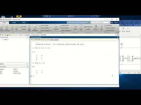 Operation of the matrix by using matlab - YouTube