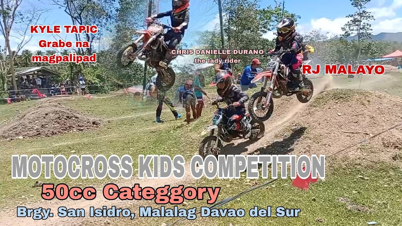 Kyle Tapic sa 50cc San Isidro race Malalag Davao Sur # ...