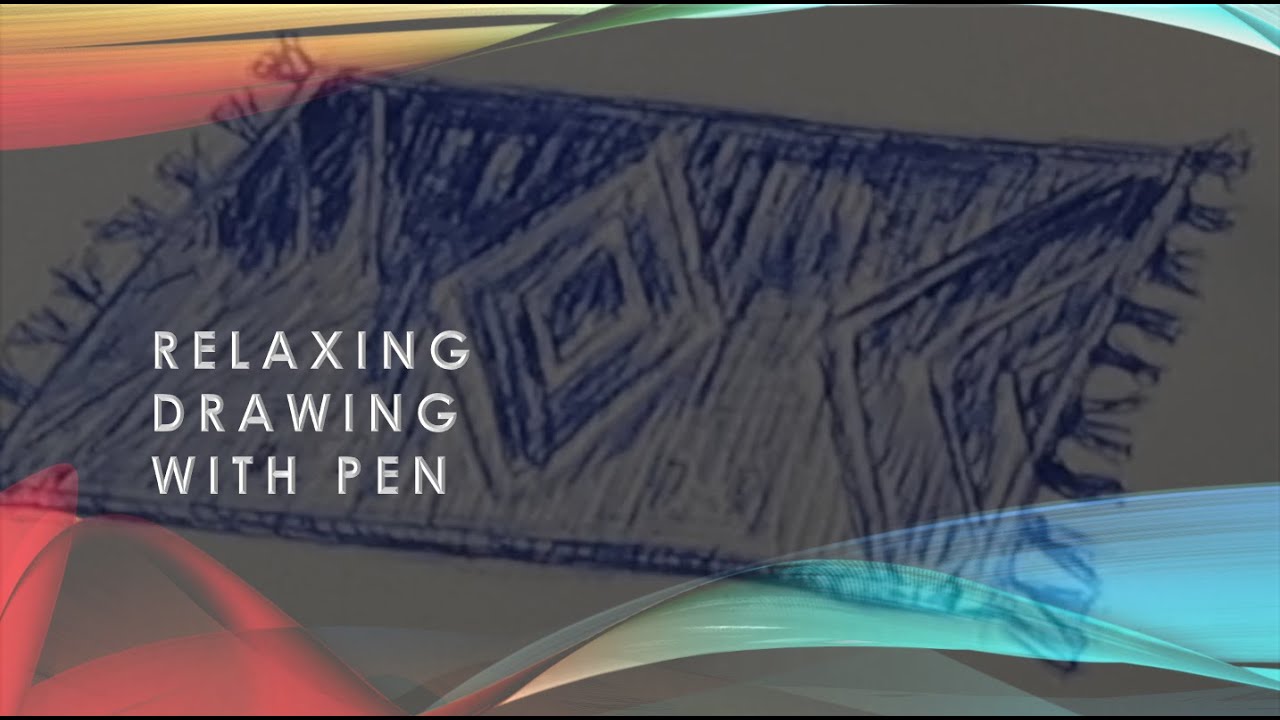 🟨 How to Draw Rug and Texture with a Pen | Real-Time drawing - YouTube