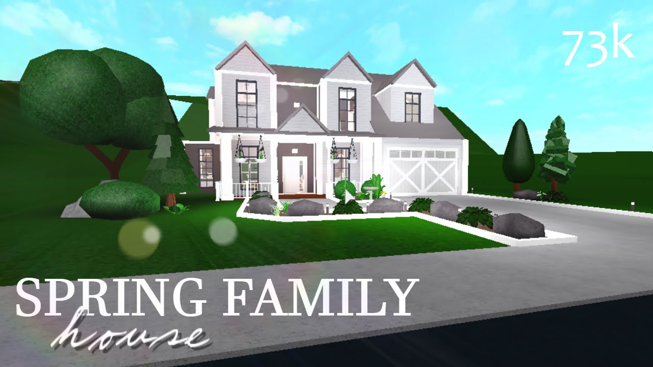 BLOXBURG | Spring Family House - YouTube