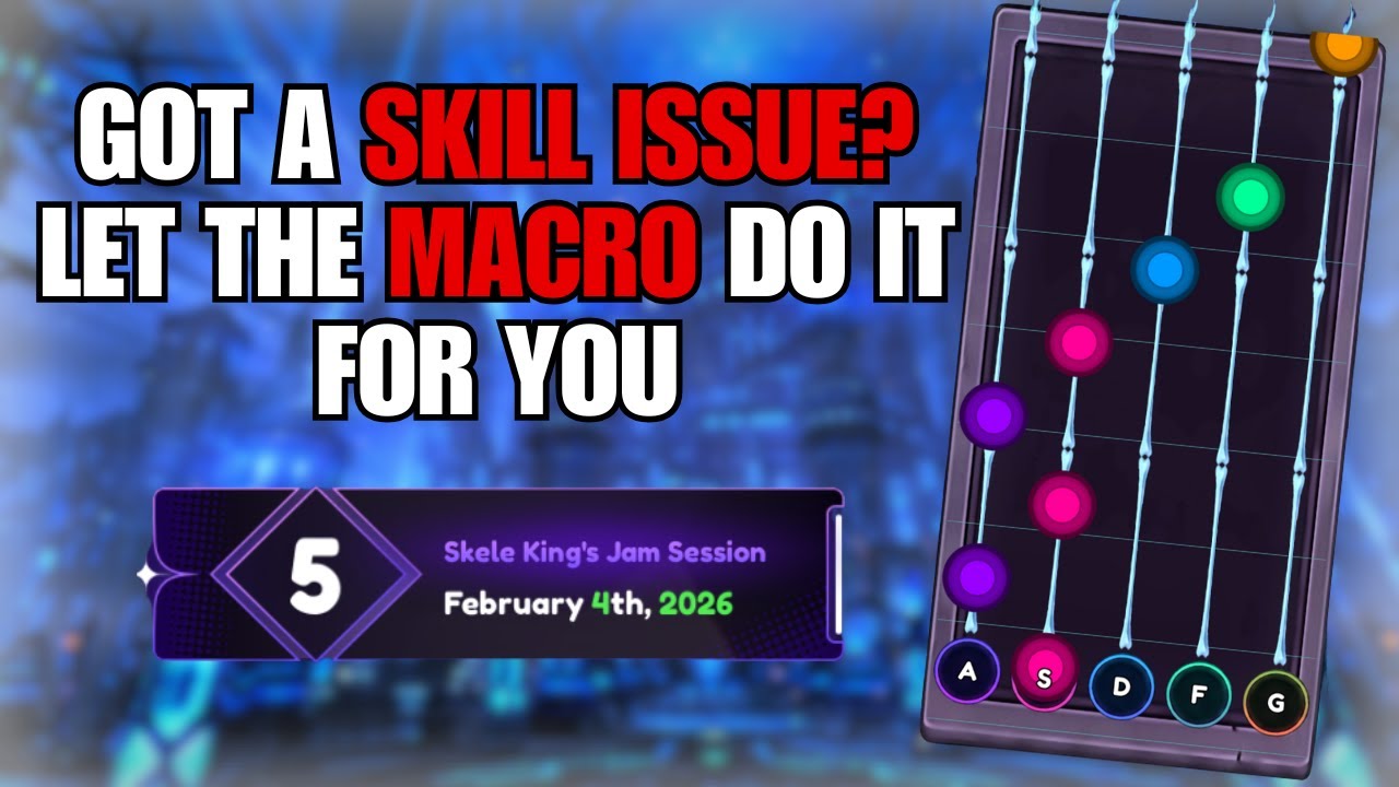 How To Macro The New Skele King's Jam Session Event for free 255 ...