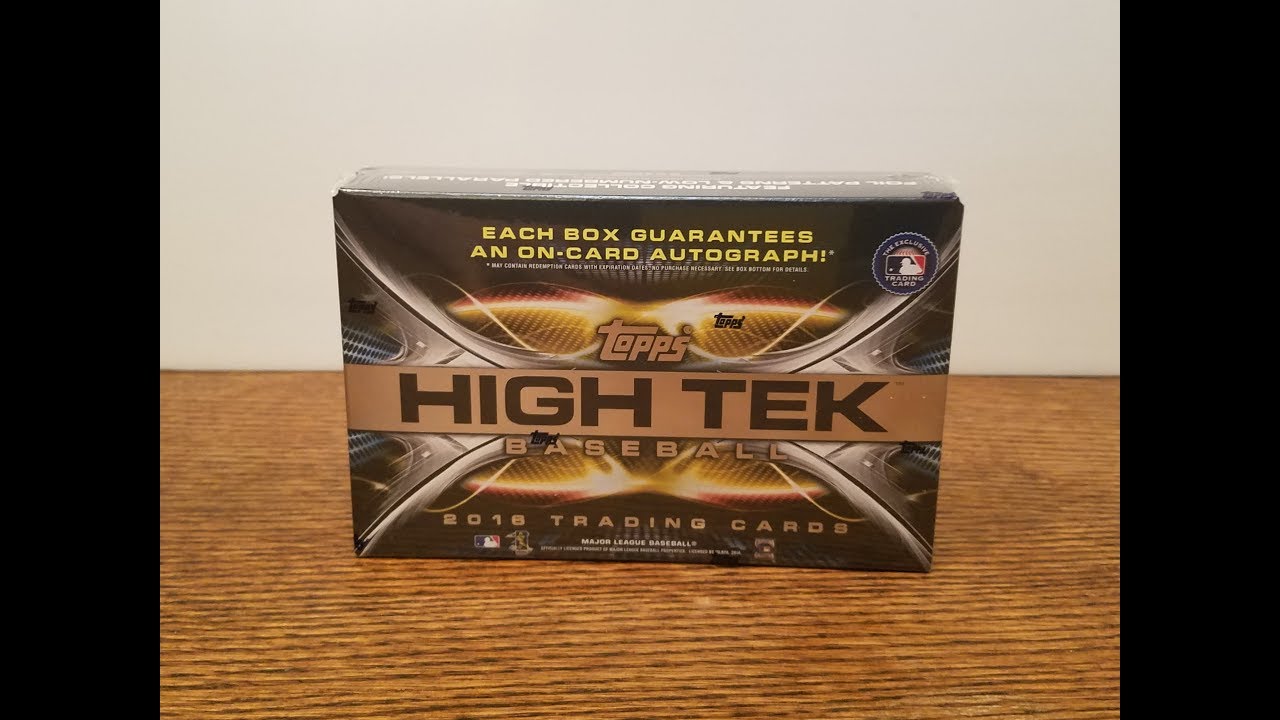 2016 Topps High Tek Baseball Hobby Box Break - YouTube