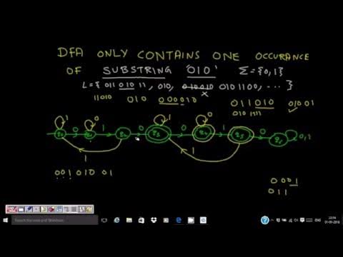 11 Deterministic Finite Automata (DFA): Only one occurence of substring 010 - YouTube
