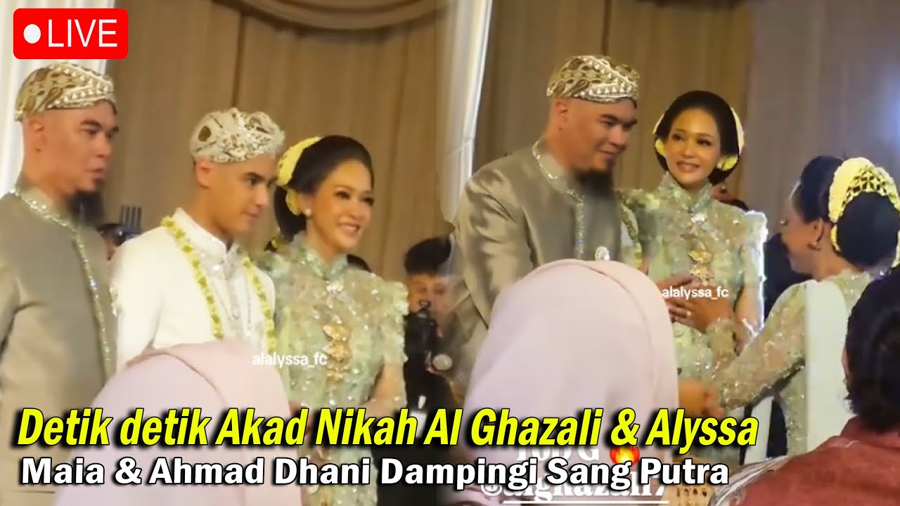 Live Akad Nikah Al Ghazali dan Alyssa, Maya Estianty Dan Ahmad Dhani ...