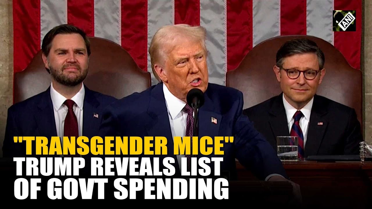 "Transgender mice..." Trumps brings the receipts! Lists Govt waste ...