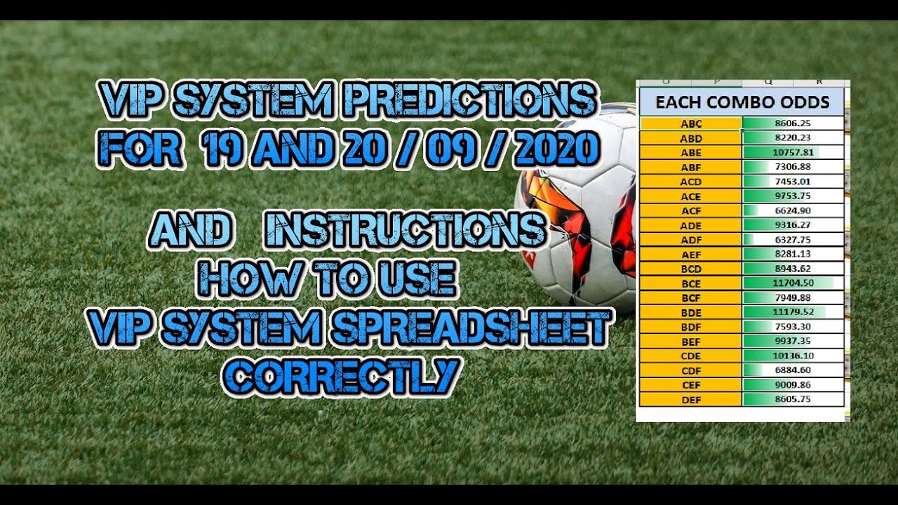 19 -20/09/20 - HIGH ODDS FOOTBALL PREDICTIONS FOR VIP BETTING SYSTEM ...