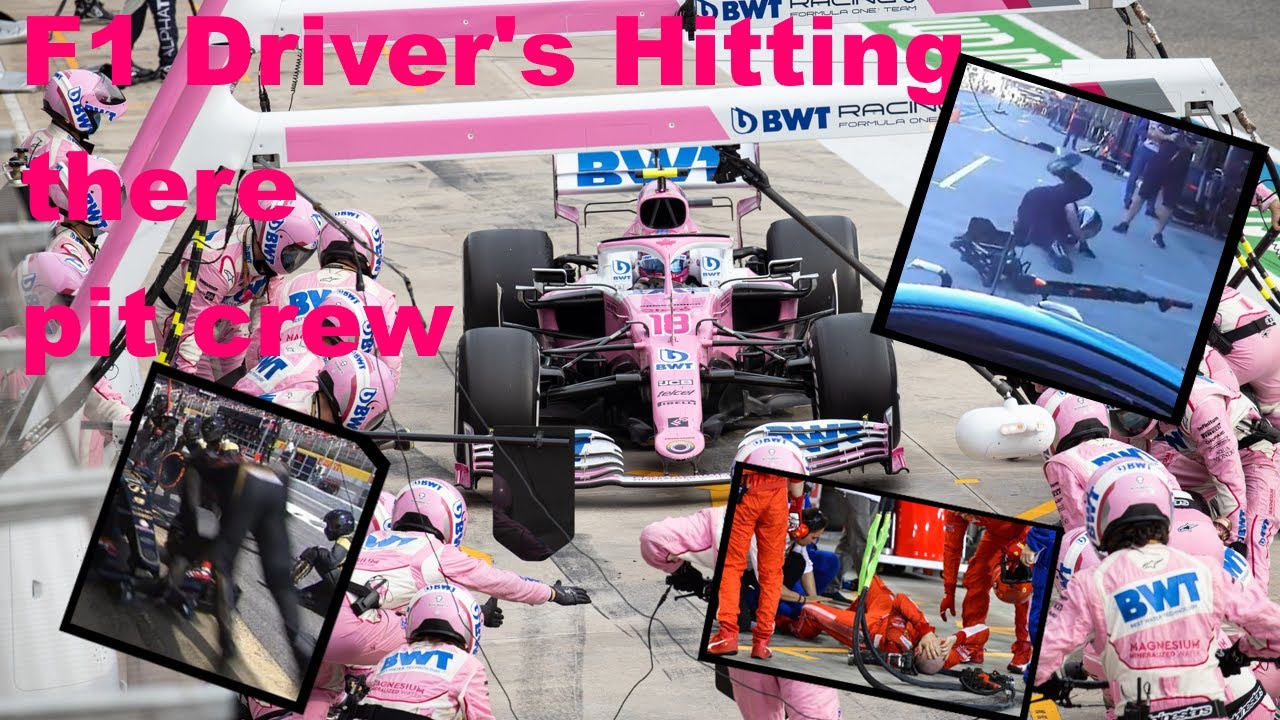 F1 Drivers Hitting There Pit Crew - YouTube