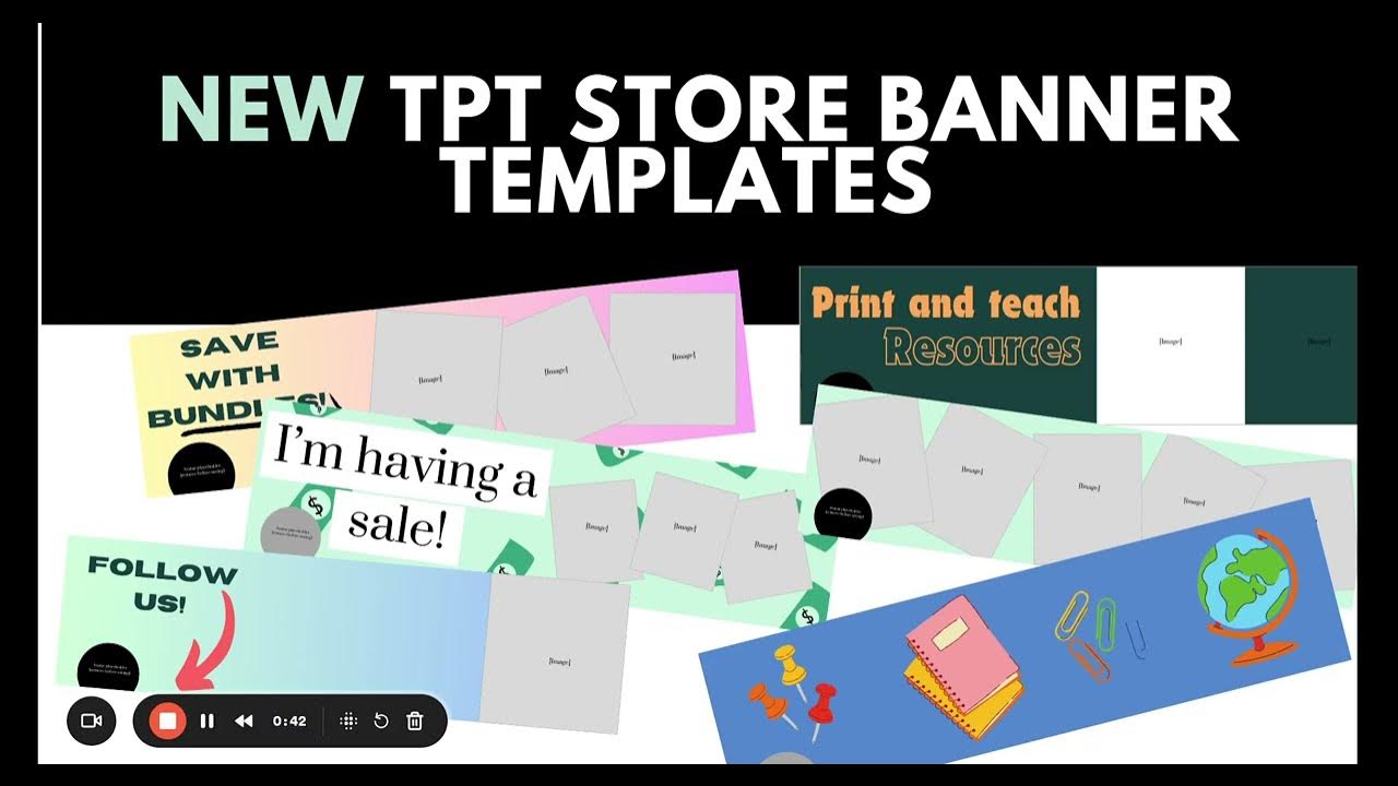 How to create and edit the New 2024 TPT Banners - YouTube