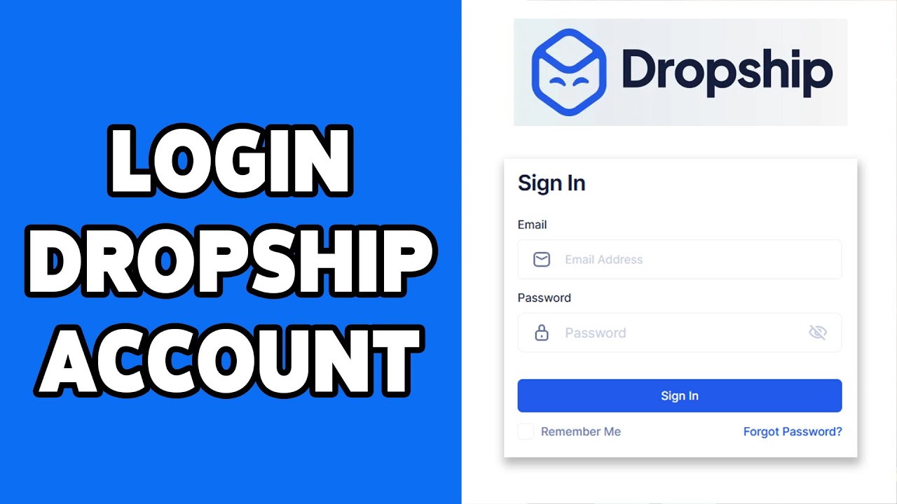How To Login Dropship Account 2024 | Easy Sign In Process For Dropship ...