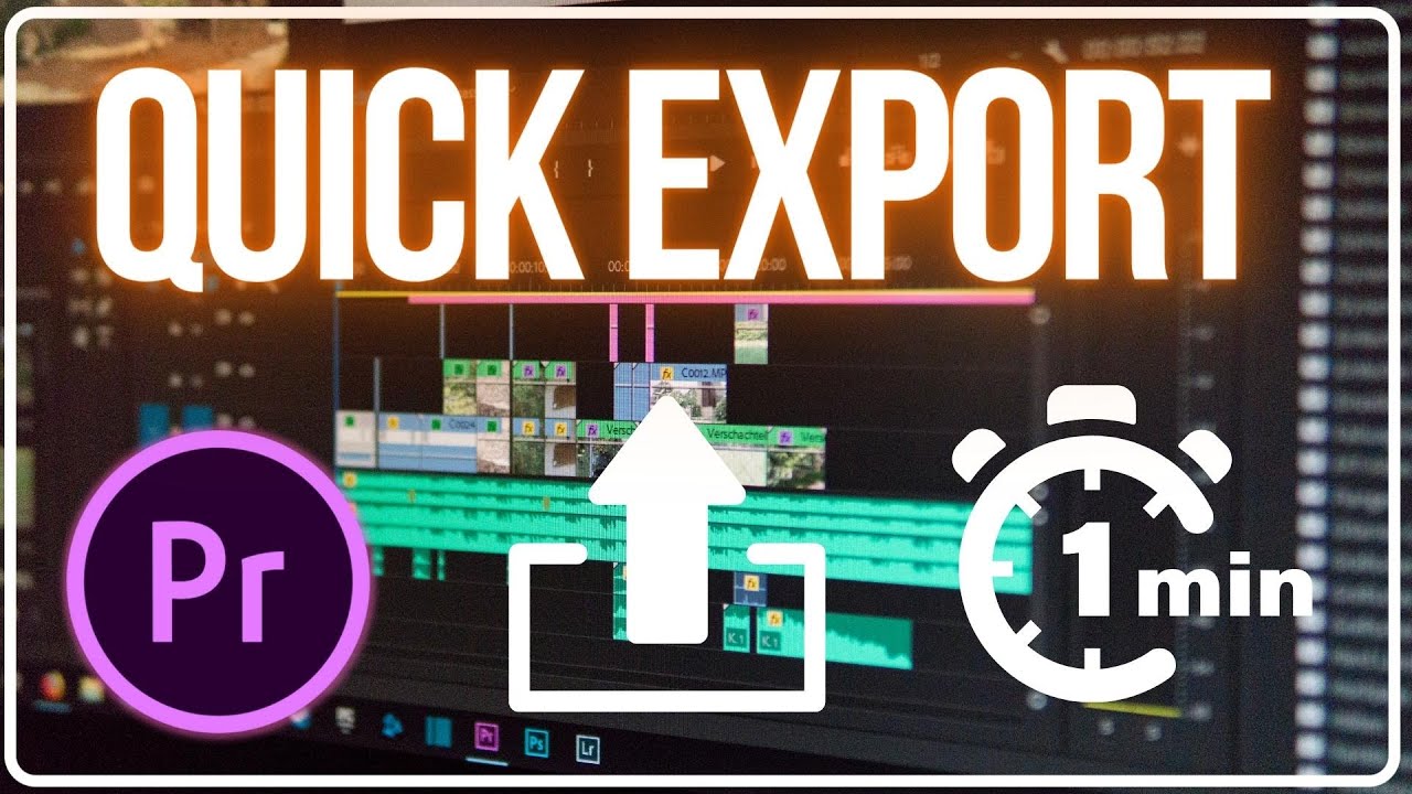 How to use New ''Quick Export'' Feature Tutorial Adobe Premiere Pro CC - YouTube