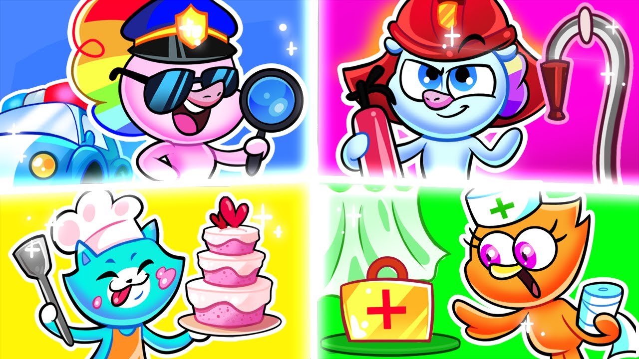 Giant Dollhouse Song 😍🏠 Colors Song + More Funny Cartoons by BI BA BOOM ...