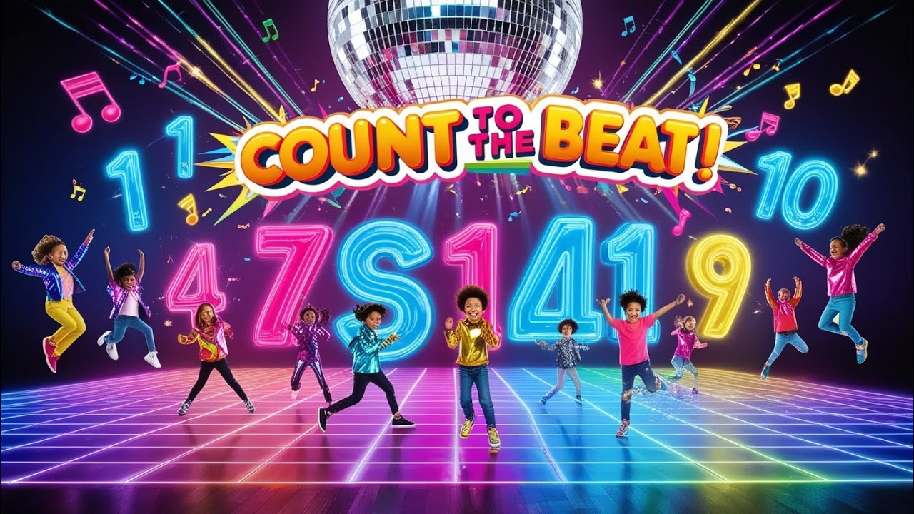 Count to the Beat: Fun Cartoon Song for Kids to Learn Numbers | Dance ...