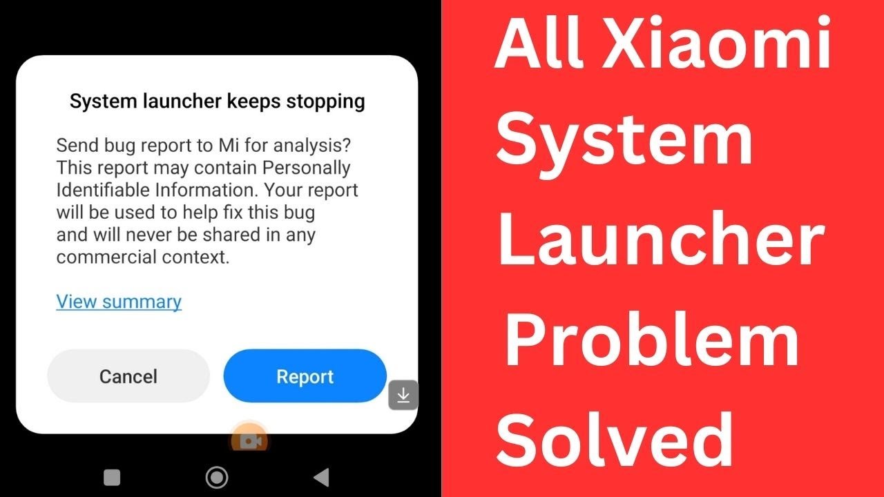How to Solve System Launcher Keeps Stopping in Mi Phone | Mi System ...